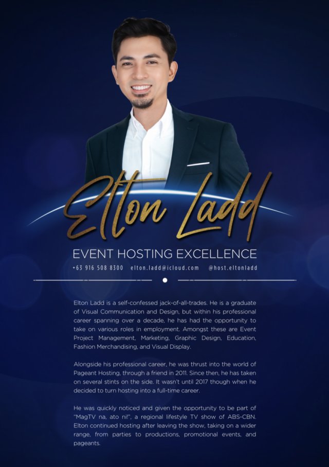 Davao Male Host - Elton Ladd Profile 2026 | Kwyzer Philippines